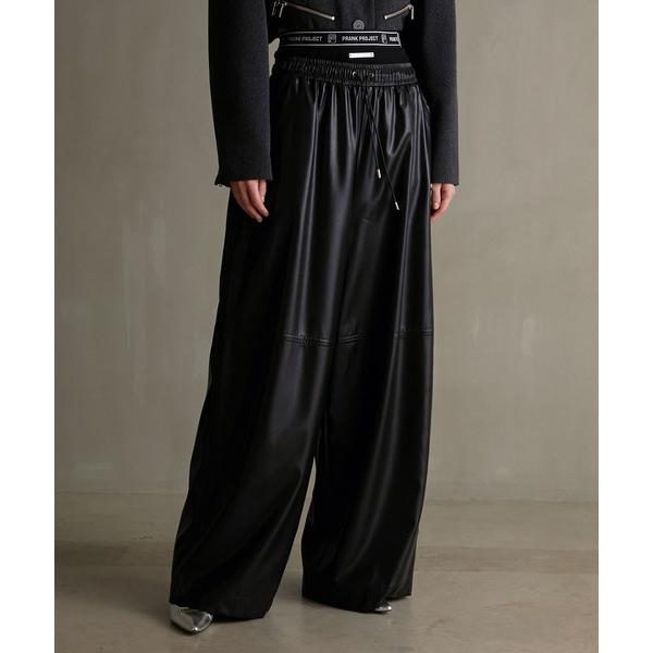 ZOZO問い合わせ番号:76545130ショップ:PRANK PROJECT，プランクプロジェクトブランド:PRANK PROJECT，プランクプロジェクト商品名:フェイクレザーボリュームワイドパンツ / Synthetic Leather...