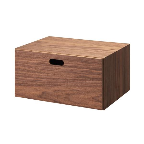 ZOZO問い合わせ番号:76546075ショップ:無印良品，ムジルシリョウヒンブランド:無印良品，ムジルシリョウヒン商品名:スタッキングチェスト・ハーフ・引出し・１段／ウォールナット突板　幅３７×奥行２８×高さ１８．５ｃｍカテゴリ:インテリ...