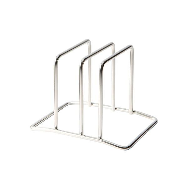 ZOZO問い合わせ番号:76578664ショップ:無印良品，ムジルシリョウヒンブランド:無印良品，ムジルシリョウヒン商品名:ステンレスまな板スタンド　ダブル　約幅１０×奥行１３．５×高さ１０ｃｍカテゴリ:食器/キッチン>キッチンツール...