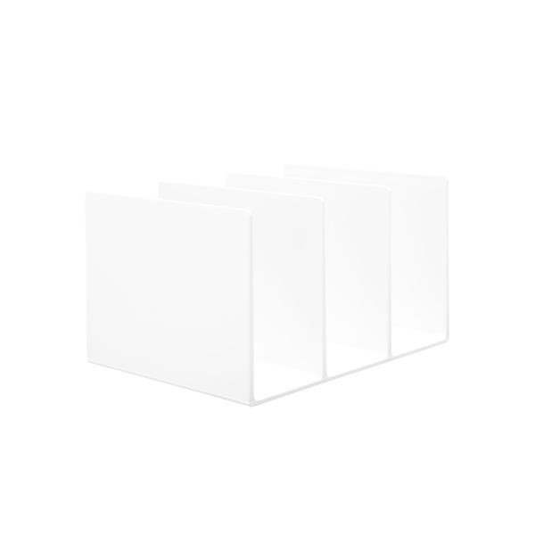 ZOZO問い合わせ番号:76578760ショップ:無印良品，ムジルシリョウヒンブランド:無印良品，ムジルシリョウヒン商品名:スチロール仕切りスタンド・ホワイトグレー　３仕切・大・約２７０×２１０×１６０ｍｍカテゴリ:インテリア>収納グ...