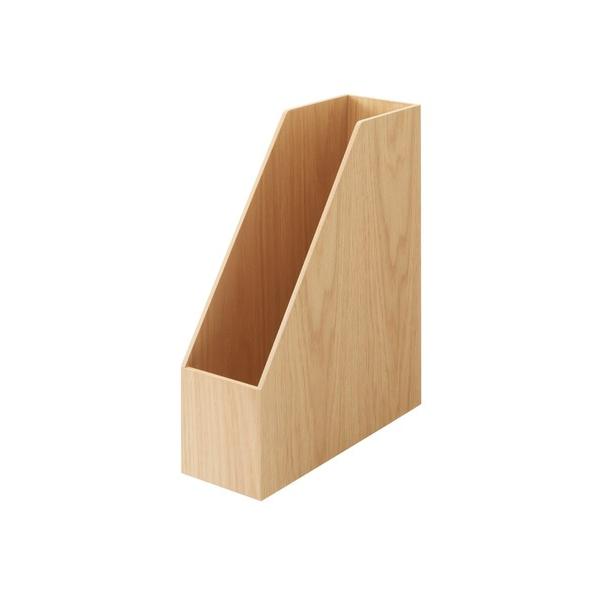 ZOZO問い合わせ番号:76578784ショップ:無印良品，ムジルシリョウヒンブランド:無印良品，ムジルシリョウヒン商品名:木製スタンドファイルボックス　Ａ４用　約幅９．２ｘ奥行２７．５ｘ高さ３２ｃｍカテゴリ:インテリア>収納グッズブ...
