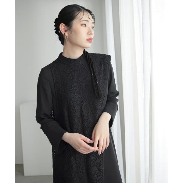 『タイムセール実施中』ZOZO問い合わせ番号:76617494ショップ:nissen，ニッセンブランド:Callarus，カラルス商品名:［Callarus］スタンドカラーアシメデザインワンピースドレスカテゴリ:ワンピース/ドレス>ド...