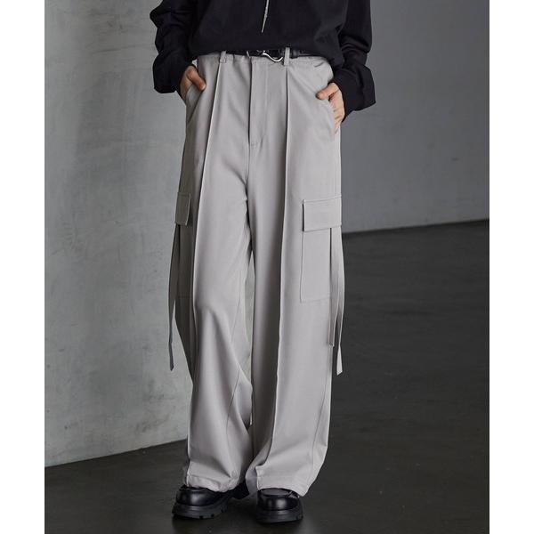 ZOZO問い合わせ番号:76747729ショップ:EMMA CLOTHES，エマ クローズブランド:SERACE，セラス商品名:【SERACE】Loose drape/denim wide slacks cargo pants / ルーズド...