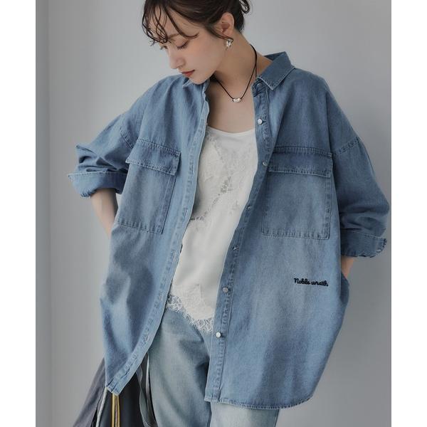『タイムセール実施中』ZOZO問い合わせ番号:76813818ショップ:210nouve，トゥージュヌーブブランド:210nouve，トゥージュヌーブ商品名:オーバーサイズ デニム シャツカテゴリ:トップス>シャツ/ブラウスブランド品...