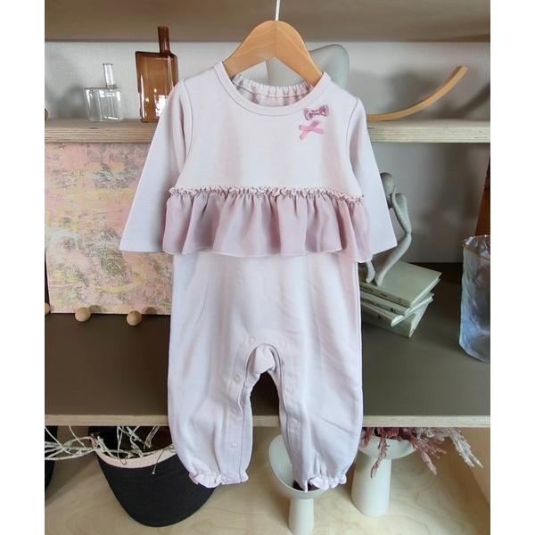 『タイムセール実施中』※このアイテムは返品・交換対象外商品です。ZOZO問い合わせ番号:76815540ショップ:こどもの森e-shop，コドモノモリイーショップブランド:kids zoo，キッズズー商品名:柔らか裏毛フリル付きオールカテゴ...