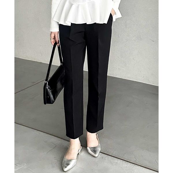 『タイムセール実施中』ZOZO問い合わせ番号:76877175ショップ:GeeRA，ジーラブランド:GeeRA，ジーラ商品名:美脚きれい魅せ！センタープレステーパードパンツカテゴリ:パンツ>スラックスブランド品番:208237素材:ポ...