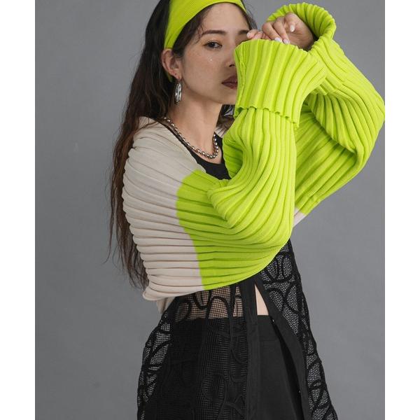 『タイムセール実施中』ZOZO問い合わせ番号:76945357ショップ:rectangle，レクタングルブランド:bohmal，ボマール商品名:配色ダンボールニットボレロカテゴリ:トップス>カーディガン/ボレロブランド品番:53345...