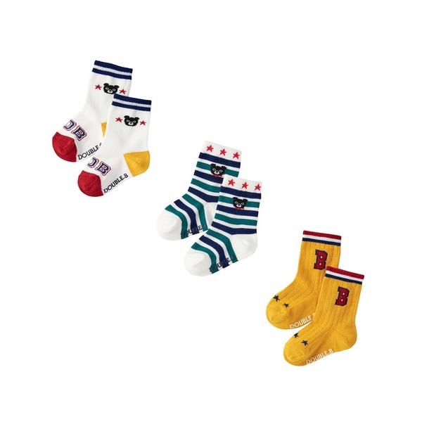 『セール実施中』※このアイテムは返品・交換対象外商品です。ZOZO問い合わせ番号:76948658ショップ:MIKI HOUSE，ミキハウスブランド:DOUBLE_B，ダブルビー商品名:ソックスパック3足セット（11cm-21cm）カテゴリ...