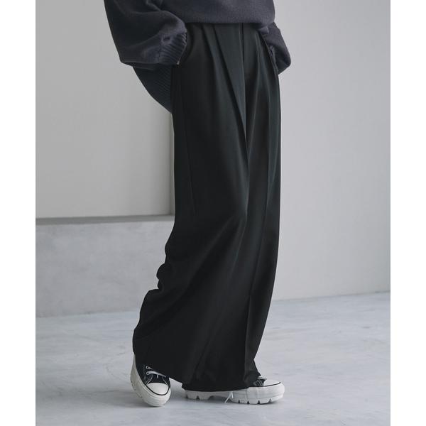 ZOZO問い合わせ番号:76949488ショップ:EMMA CLOTHES，エマ クローズブランド:cussil，クシル商品名:【cussil/クシル】TRストレッチルーズシルエットセンタープレスハイウエストスラックスパンツカテゴリ:パンツ...