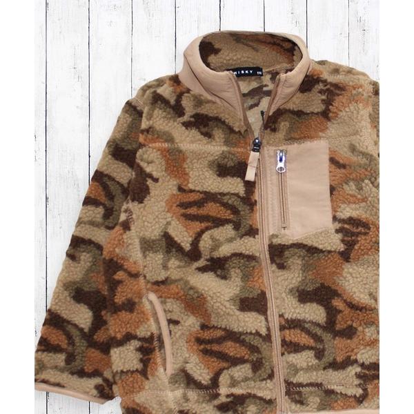 『タイムセール実施中』ZOZO問い合わせ番号:76985850ショップ:Auntie Rosa，アンティローザブランド:ZI-ON，ジーオン商品名:スタンド衿カモフラージュボアジャケットカテゴリ:ジャケット/アウター>ブルゾンブランド...