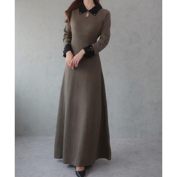 『タイムセール実施中』ZOZO問い合わせ番号:77048351ショップ:JUNOAH，ジュノアブランド:JUNOAH，ジュノア商品名:バイカラーセミフレアニットワンピースカテゴリ:ワンピース/ドレス>ワンピースブランド品番:frga0...