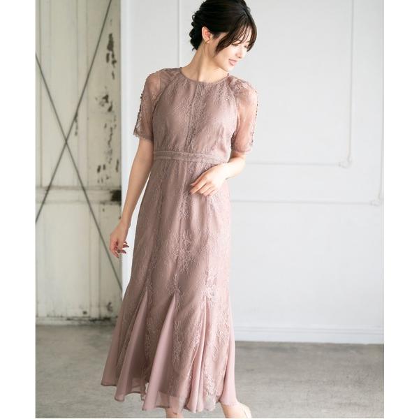 『セール実施中』ZOZO問い合わせ番号:77114382ショップ:MISCH MASCH，ミッシュ マッシュブランド:MISCH MASCH，ミッシュマッシュ商品名:レースギャザーディテールワンピース【結婚式/オケージョン/パーティー/S・...