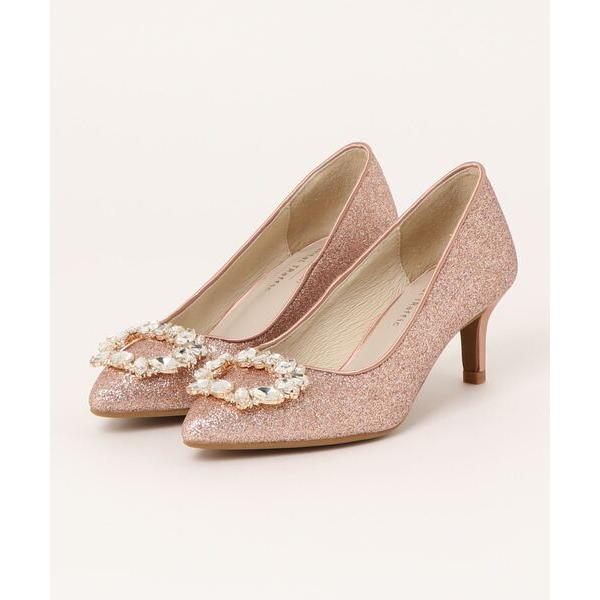 ZOZO問い合わせ番号:77114389ショップ:MISCH MASCH，ミッシュ マッシュブランド:MISCH MASCH，ミッシュマッシュ商品名:ビジューバックルグリッターパンプス/MOR103カテゴリ:シューズ>パンプスブランド...