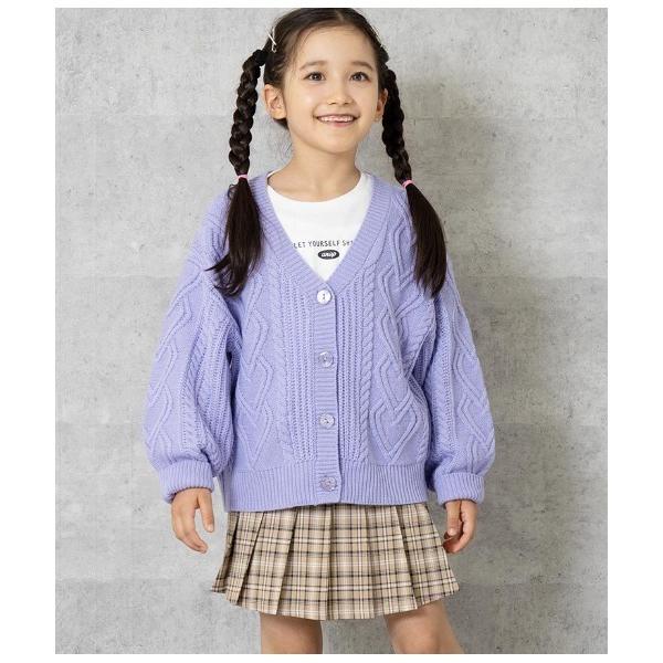 『セール実施中』ZOZO問い合わせ番号:77115867ショップ:ANAP，アナップブランド:ANAP kids，アナップキッズ商品名:ハートケーブルカーディガン+ロンTセットカテゴリ:トップス>カーディガン/ボレロブランド品番:42...