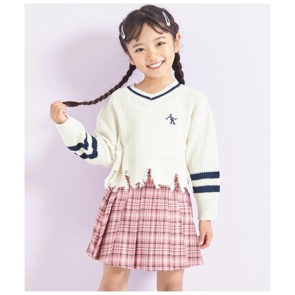 『タイムセール実施中』ZOZO問い合わせ番号:77115878ショップ:ANAP，アナップブランド:ANAP kids，アナップキッズ商品名:ダメージラインニットトップス【親子お揃い】カテゴリ:トップス>ニット/セーターブランド品番:...