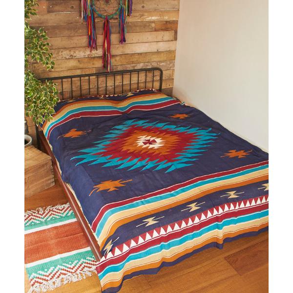 ZOZO問い合わせ番号:8612349ショップ:チャイハネ，チャイハネブランド:チャイハネ，チャイハネ，Amina，アミナ商品名:【チャイハネ】ネイティブアメリカン・ナバホ柄ベッドカバー セミダブル / マルチクロスカテゴリ:インテリア&g...