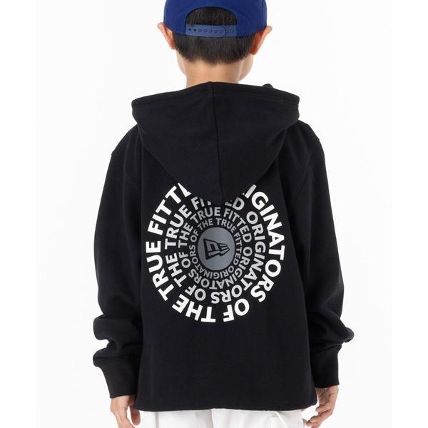 『タイムセール実施中』ZOZO問い合わせ番号:77151981ショップ:ONSPOTZ，オンスポッツブランド:NEW ERA，ニューエラ商品名:ニューエラキッズ パーカー サークルバッグロゴ ONSPOTZ別注カテゴリ:トップス>パー...