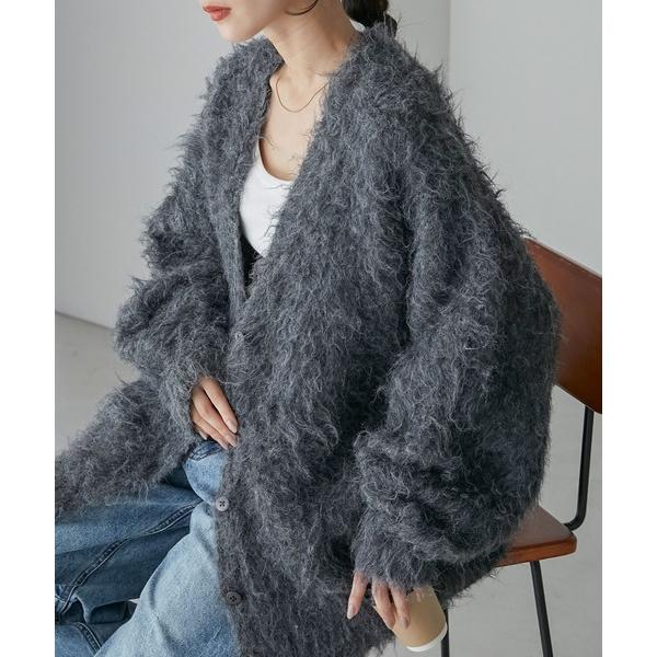 『タイムセール実施中』ZOZO問い合わせ番号:77154114ショップ:MONO-MART，モノマートブランド:forksy.，フォルクシー，MONO-MART，モノマート商品名:【forksy.】モンスターシャギーニットルーズVネックカー...