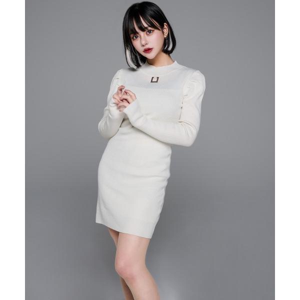 『タイムセール実施中』ZOZO問い合わせ番号:77156291ショップ:ADRER，アドラーブランド:adree，アドリー商品名:metal charm thumbhole knit tight one piece / メタルチャームサムホ...