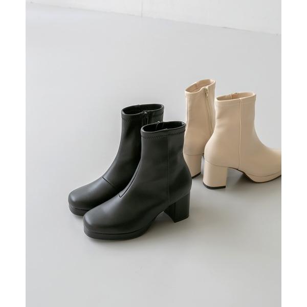 ZOZO問い合わせ番号:77251307ショップ:welleg from outletshoes，ウェレッグフロムアウトレットシューズブランド:flune，フリューン，welleg，ウェレッグ商品名:スクエアトゥ プラットフォーム ヒールブ...