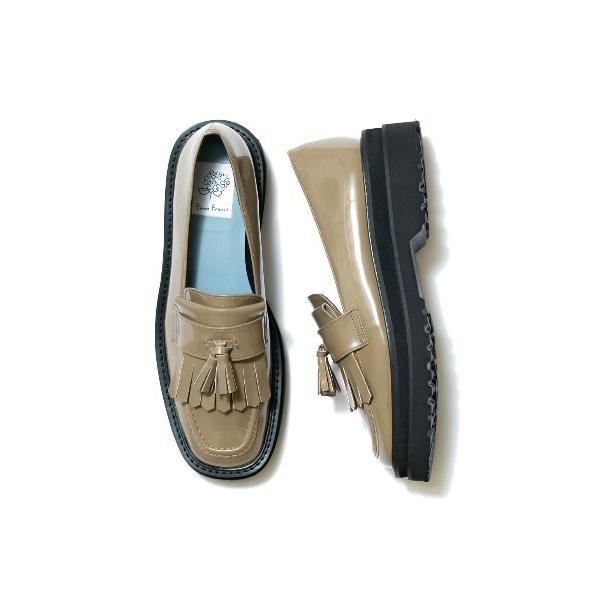 『タイムセール実施中』ZOZO問い合わせ番号:77252980ショップ:Emma Francis，エマ フランシスブランド:Emma Francis，エマフランシス商品名:スクエアトゥ ボリュームソール フリンジ ローファーカテゴリ:シュー...