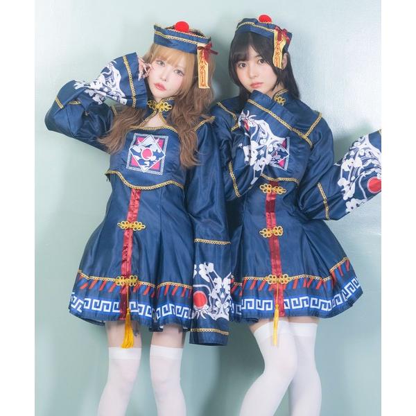 『タイムセール実施中』※このアイテムは返品・交換対象外商品です。ZOZO問い合わせ番号:77257527ショップ:Retica，レティカブランド:Tika，ティカ商品名:コスプレ チャイナ かわいい キョンシー Aライン キャラクター ワン...