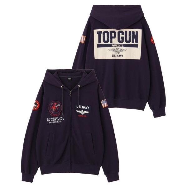 ZOZO問い合わせ番号:77258500ショップ:AVIREX，アヴィレックスブランド:AVIREX，アヴィレックス商品名:LONG SLEEVE ZIP PARKA DUST DEVILS / ロングスリーブ ジップアップ パーカー ダス...