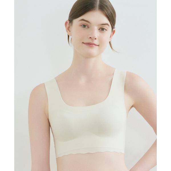 ZOZO問い合わせ番号:77290547ショップ:une nana cool，ウンナナクールブランド:une nana cool，ウンナナクール商品名:【汗消臭】 綿混フラット仕上げ ノンワイヤーブラカテゴリ:アンダーウェア>ブラジャ...