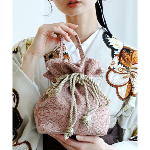 ZOZO問い合わせ番号:77292107ショップ:utatane，ウタタネブランド:utatane，ウタタネ商品名:巾着バッグ レース 日本製 レンガカテゴリ:水着/着物・浴衣>和装小物ブランド品番:5374602200素材:表地：綿...