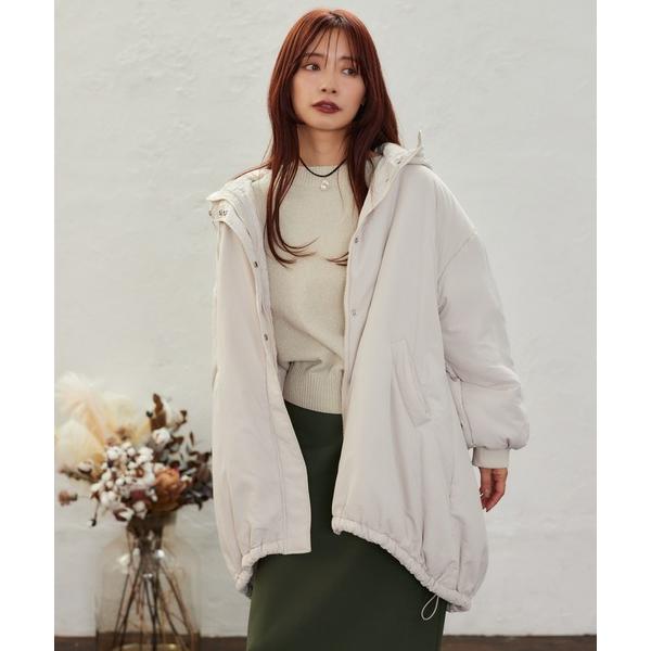 『セール実施中』ZOZO問い合わせ番号:77292839ショップ:mysty woman，ミスティ ウーマンブランド:mysty woman，ミスティウーマン商品名:フード中綿ミドルブルゾン　753467カテゴリ:ジャケット/アウター&gt...