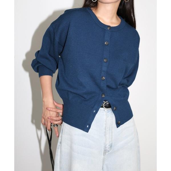 『タイムセール実施中』ZOZO問い合わせ番号:77292965ショップ:andme，アンドミーブランド:andme，アンドミー商品名:【新色追加】クルーネック無地ボーダー長袖ニットカーディガンカテゴリ:トップス>カーディガン/ボレロブ...