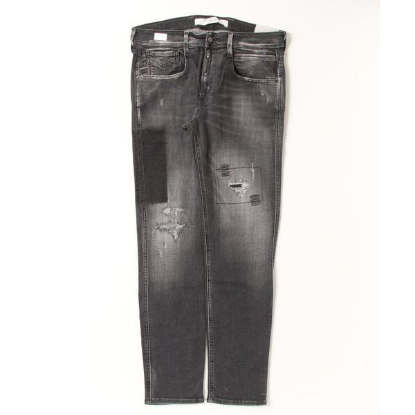 『セール実施中』ZOZO問い合わせ番号:77361378ショップ:REPLAY，リプレイブランド:REPLAY，リプレイ商品名:スリムフィットANBASS MAESTRO ブラックストレッチデニムカテゴリ:パンツ>デニムパンツブランド...