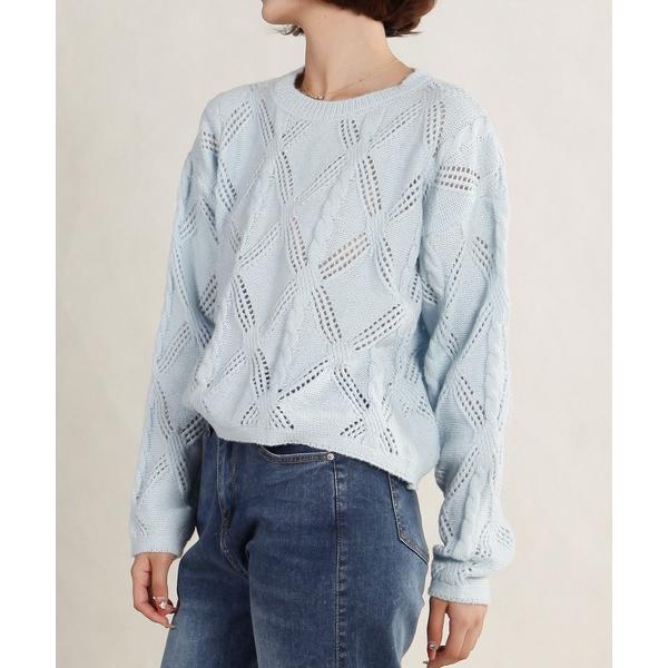 『セール実施中』ZOZO問い合わせ番号:77497311ショップ:Mayree，メイリーブランド:Mayree，メイリー商品名:【AURORIA】ケーブル透かし編みニットプルオーバーカテゴリ:トップス>ニット/セーターブランド品番:A...