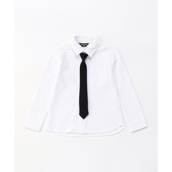 『セール実施中』ZOZO問い合わせ番号:77562662ショップ:COMME CA ISM，コムサイズムブランド:COMME CA ISM，コムサイズム商品名:ネクタイ付き　長袖シャツ(100-130cm)カテゴリ:トップス>シャツ/...
