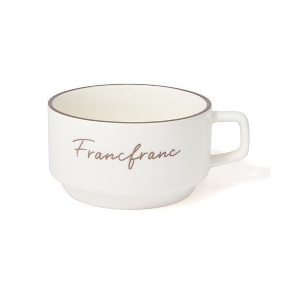 ZOZO問い合わせ番号:77563038ショップ:Francfranc，フランフランブランド:Francfranc，フランフラン商品名:ロゴ リム スープカップ アイボリーカテゴリ:食器/キッチン>食器ブランド品番:110109007...