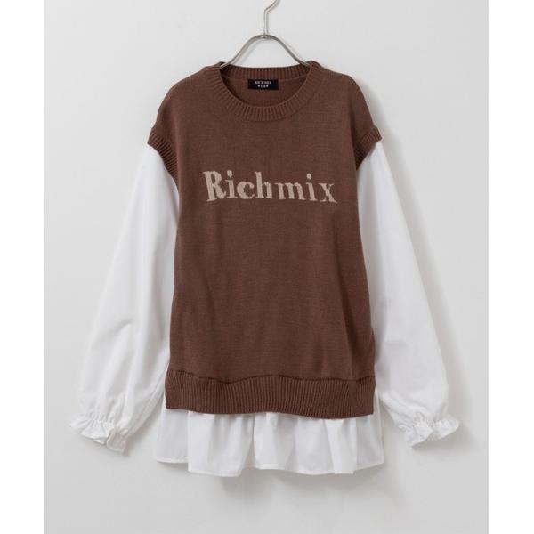 『タイムセール実施中』ZOZO問い合わせ番号:77594544ショップ:Mac-House，マックハウスブランド:RICH MIX，リッチミックス，Mac-House，マックハウス商品名:レイヤード風ドッキングプルオーバーカテゴリ:トップス...