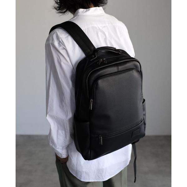 『タイムセール実施中』ZOZO問い合わせ番号:77603240ショップ:Bonjour Sagan，ボンジュールサガンブランド:GUSCIO UOMO，グッシオ ウォーモ商品名:【グッシオ ウォーモ】PUレザー型押しビジネスリュック　A4対...