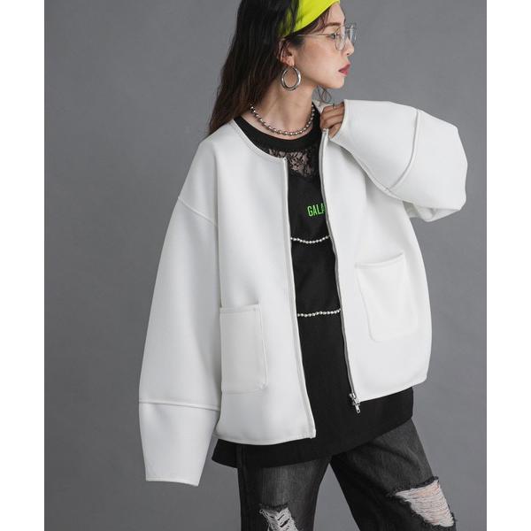 『セール実施中』ZOZO問い合わせ番号:77635029ショップ:rectangle，レクタングルブランド:bohmal，ボマール商品名:ボンディングランタンスリーブジャケットカテゴリ:ジャケット/アウター>ノーカラージャケットブラン...