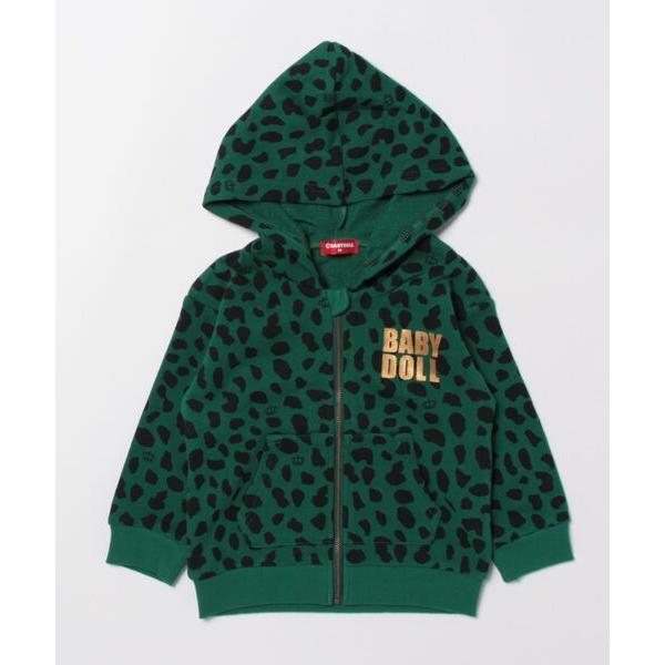 『タイムセール実施中』ZOZO問い合わせ番号:77635722ショップ:BABYDOLL，ベビードールブランド:BABYDOLL，ベビードール商品名:親子お揃い アニマル 総柄 ジップパーカー 8821Kカテゴリ:トップス>パーカーブ...