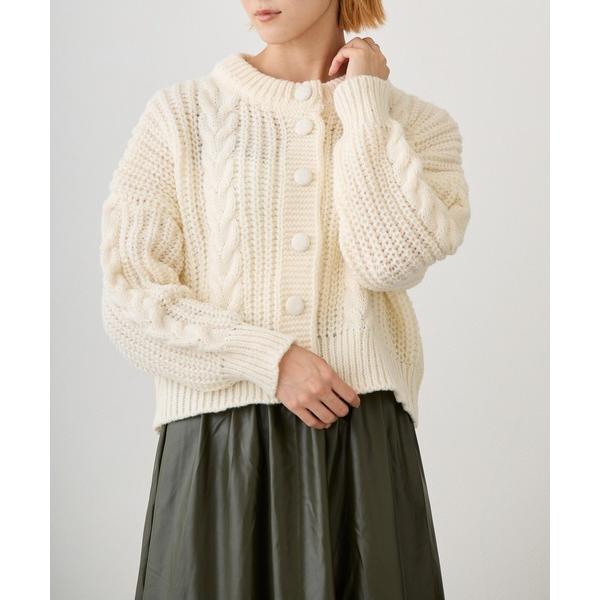 『タイムセール実施中』ZOZO問い合わせ番号:77637017ショップ:wears，ウェアーズブランド:Loco Ocean，ロコオーシャン商品名:ケーブル編みボリュームニットカーディガンカテゴリ:トップス>カーディガン/ボレロブラン...