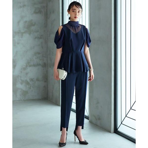 『セール実施中』ZOZO問い合わせ番号:77674270ショップ:RUIRUE BOUTIQUE，ルイルエブティックブランド:RUIRUE BOUTIQUE，ルイルエブティック商品名:【オケージョン対応】オープンショルダートップス＆パンツド...