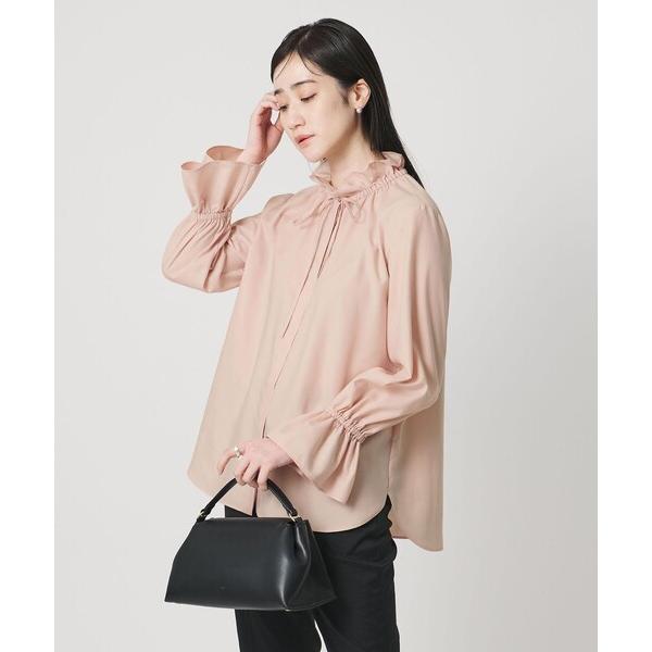 ZOZO問い合わせ番号:77706715ショップ:UNITED ARROWS，ユナイテッドアローズブランド:UNITED ARROWS，ユナイテッドアローズ商品名:フリルカラー フレアスリーブ ブラウスカテゴリ:トップス>シャツ/ブラ...