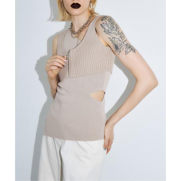 『セール実施中』ZOZO問い合わせ番号:77739558ショップ:JOSE MOON，ジョゼムーンブランド:JOSE MOON，ジョゼムーン商品名:LAYERED ONE SHOLDER KNIT/レイヤードワンショルダーニットカテゴリ:ト...