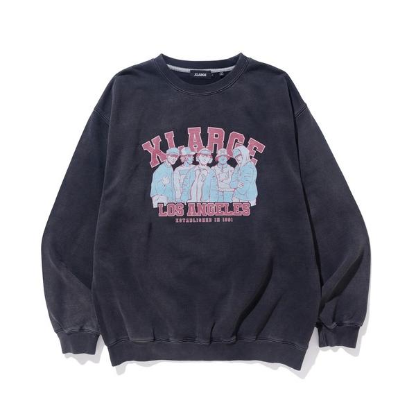 『セール実施中』ZOZO問い合わせ番号:77740098ショップ:XLARGE，エクストララージブランド:XLARGE，エクストララージ商品名:EST 1991 BLEACHED CREWNECK SWEATSHIRTカテゴリ:トップス&g...