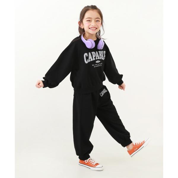 ZOZO問い合わせ番号:77740559ショップ:devirock，デビロックブランド:devirock，デビロック商品名:【普段着でもルームウェアでも】ガールズ ミニ裏毛 カレッジロゴ セットアップカテゴリ:ルームウェア>ルームウェ...