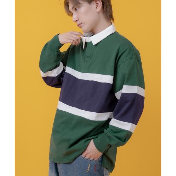 『セール実施中』ZOZO問い合わせ番号:77772453ショップ:improves，インプローブスブランド:improves，インプローブス商品名:オーバーサイズ 長袖 ラガーシャツカテゴリ:トップス>ポロシャツブランド品番:4175...