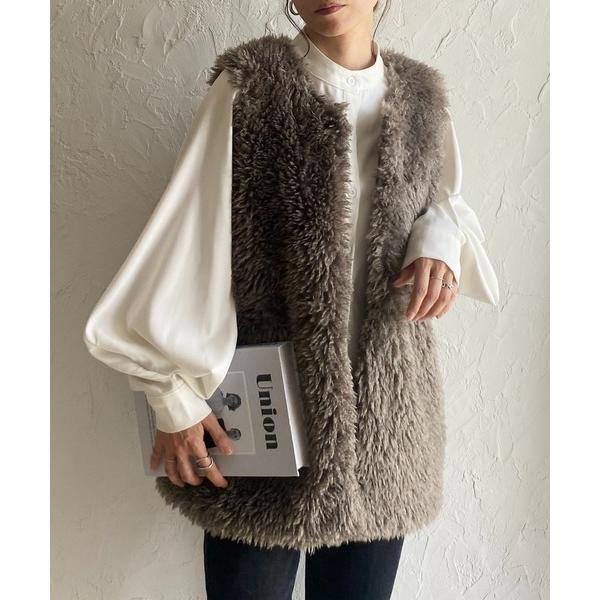 『セール実施中』ZOZO問い合わせ番号:77805727ショップ:wears，ウェアーズブランド:She's Closet，シーズクローゼット商品名:ノーカラーボリュームプードルファーベストカテゴリ:トップス>ベストブランド品番:ZE...