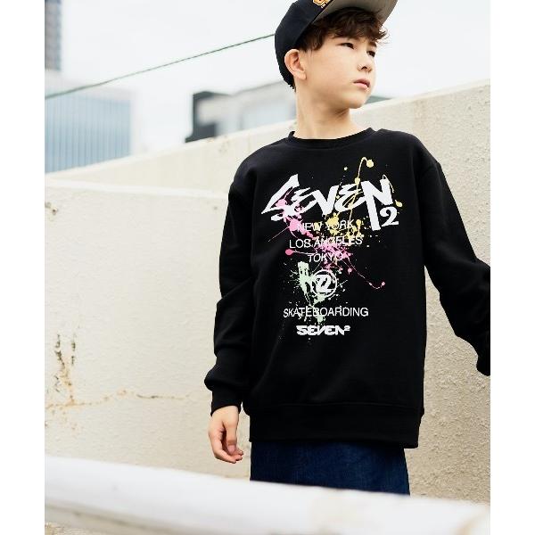 ZOZO問い合わせ番号:77807216ショップ:OP/RUSTY，オーピー/ラスティーブランド:SEVEN2，セブンツー商品名:【SEVEN2】キッズ裏起毛クルーネックスウェット　トレーナーカテゴリ:トップス>スウェットブランド品番...