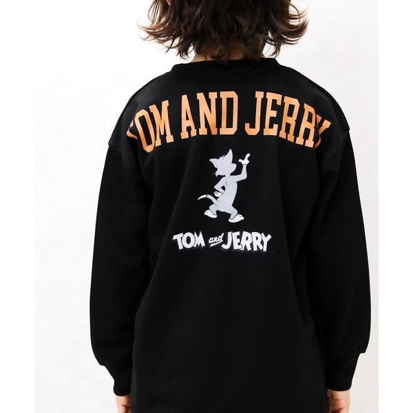 『タイムセール実施中』ZOZO問い合わせ番号:77807363ショップ:Auntie Rosa，アンティローザブランド:TOM&amp;JERRY，トムアンドジェリー商品名:トムとジェリー バックプリントBIGトレーナーカテゴリ:トップス&...