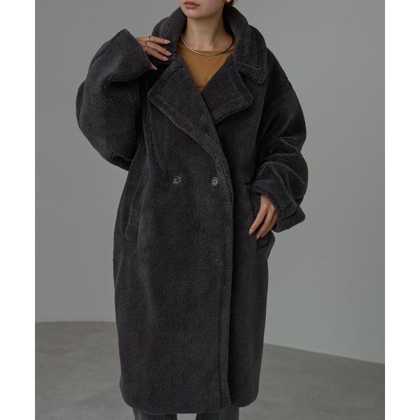 ZOZO問い合わせ番号:77808695ショップ:Bonjour Sagan，ボンジュールサガンブランド:r.，アールドット商品名:テディボア ロングコートカテゴリ:ジャケット/アウター>ピーコートブランド品番:31-275/31-9...